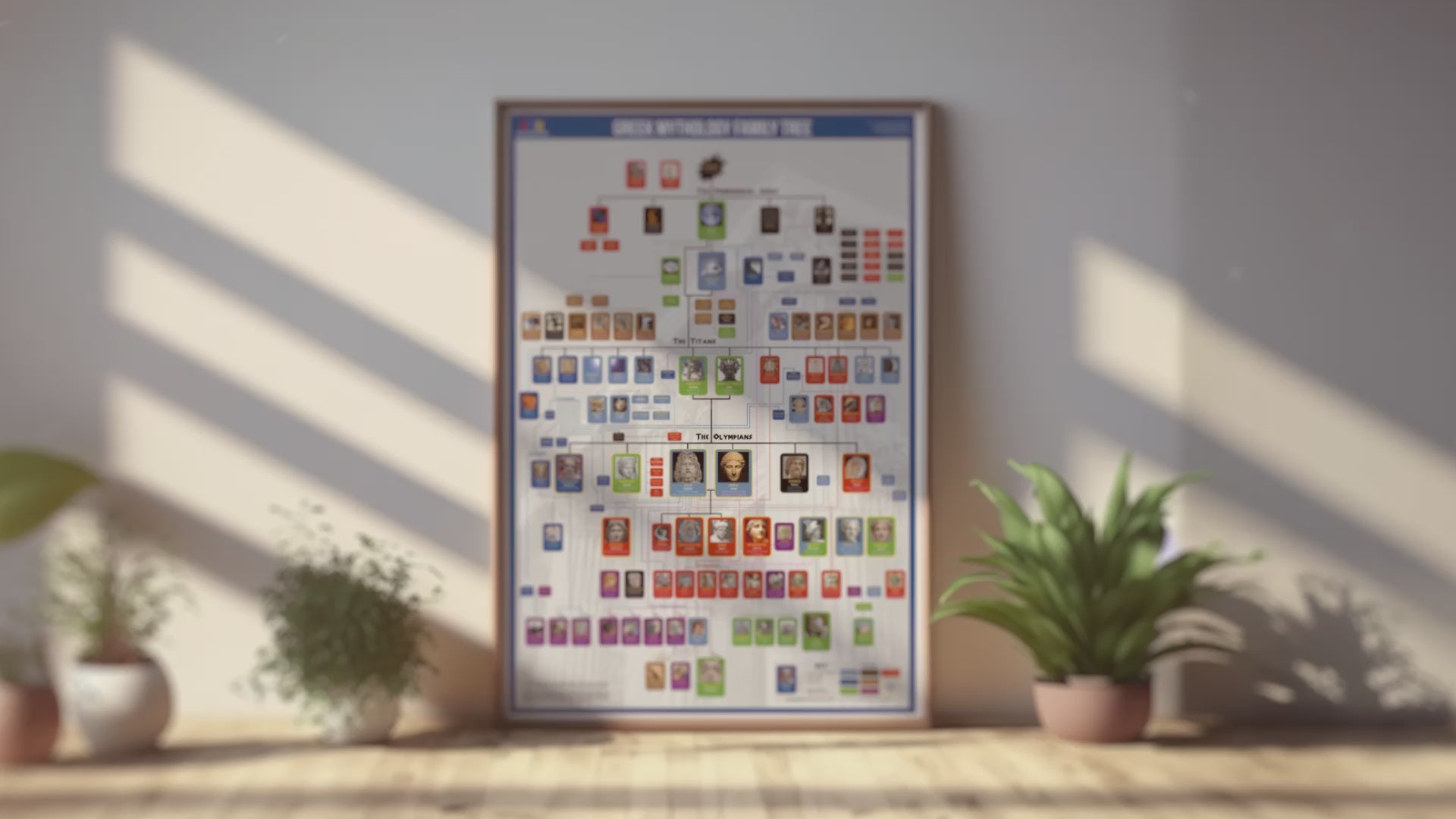Greek Mythology Family Tree Poster – UsefulCharts